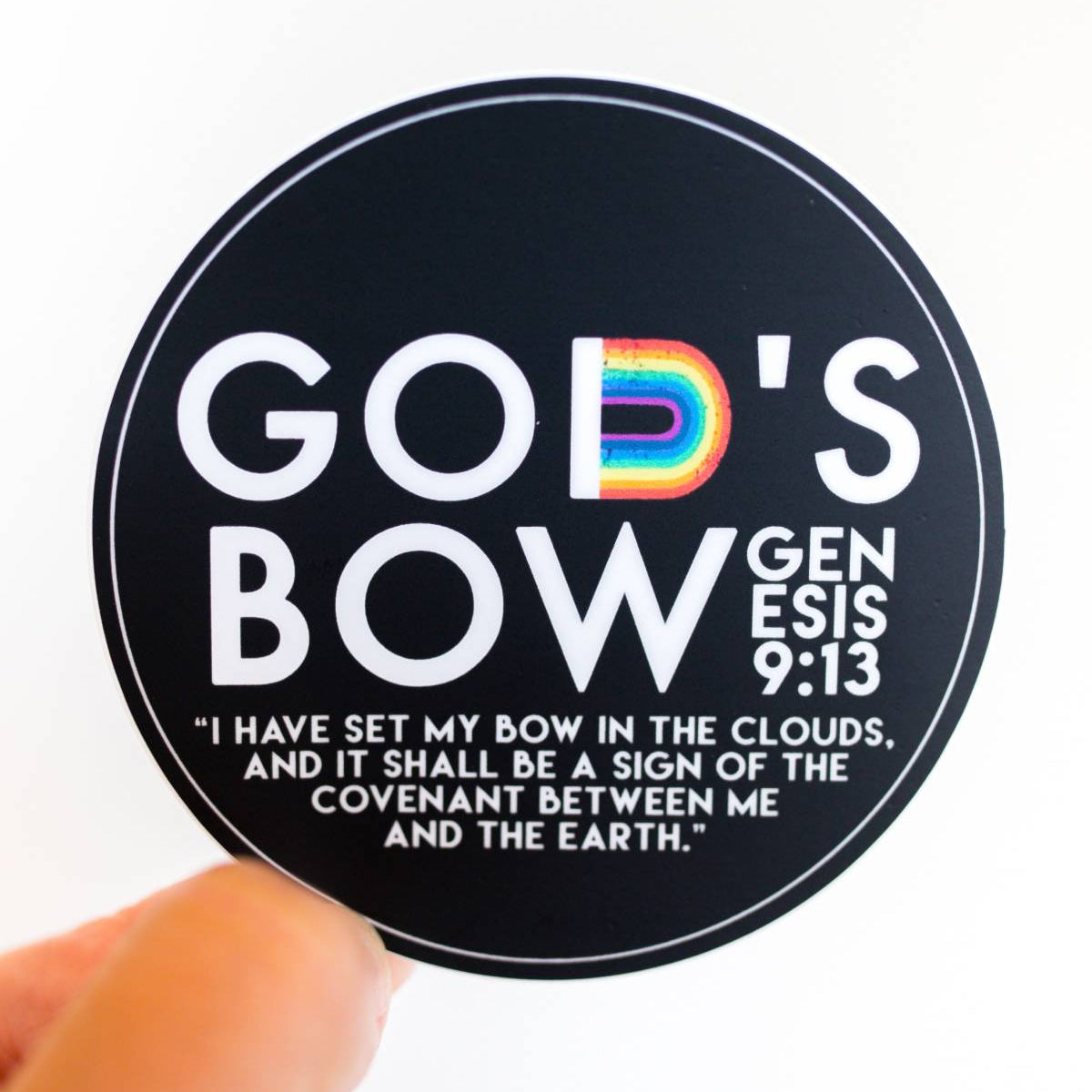 God's Bow - Take Back the Rainbow Vinyl Decal Sticker – Conviction Co