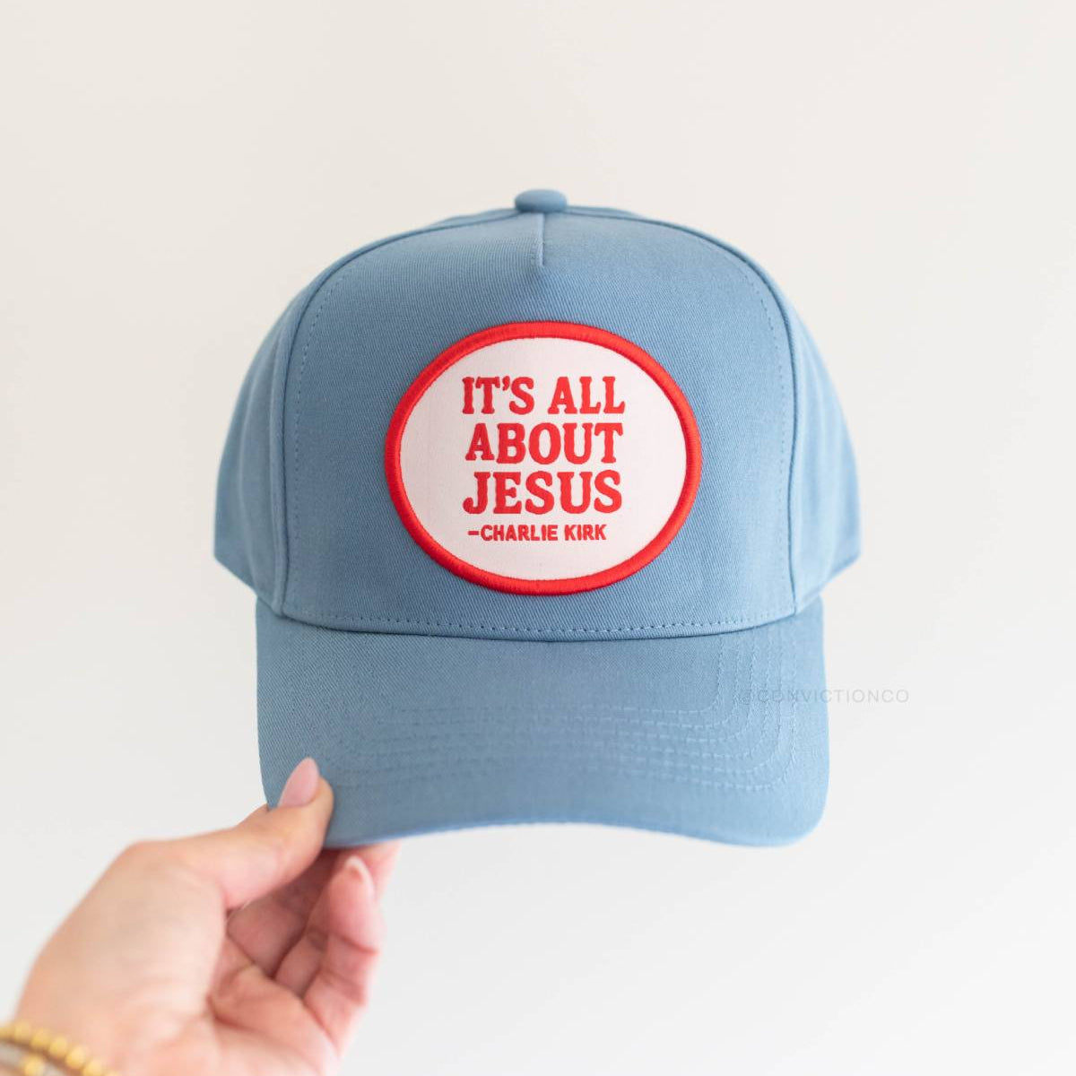 It's All About Jesus Unisex Christian Hat – Conviction Co
