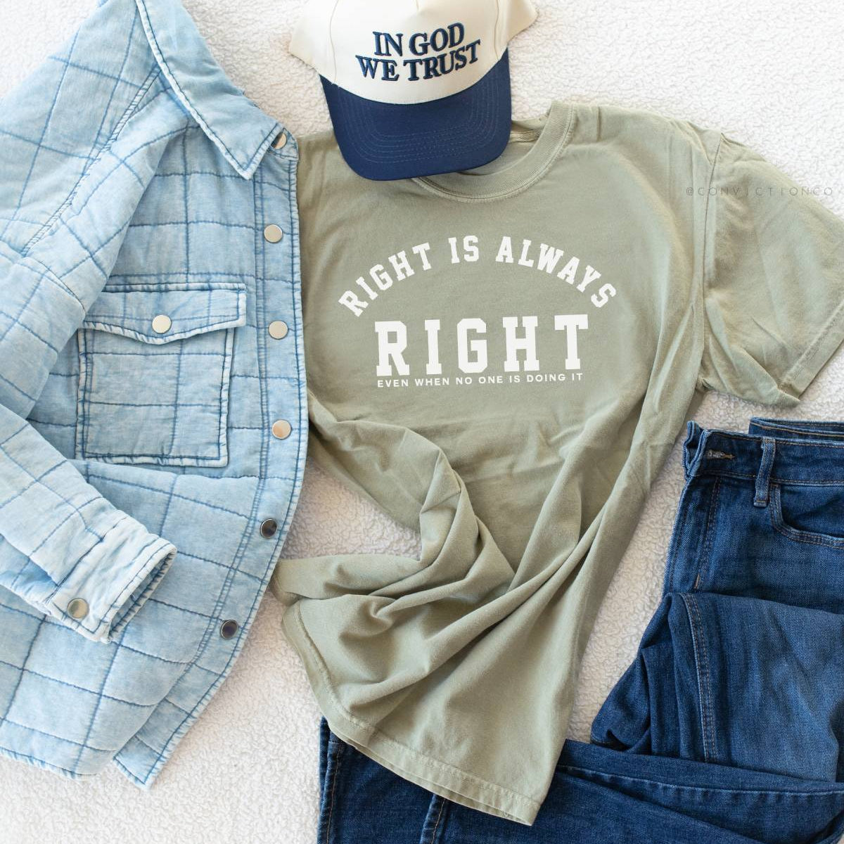 Right is Always Right Even When No One is Doing It - Unisex T-shirt ...